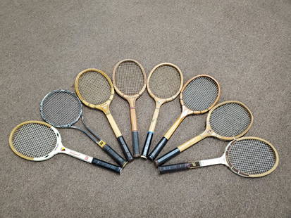 8 Vintage Tennis Rackets