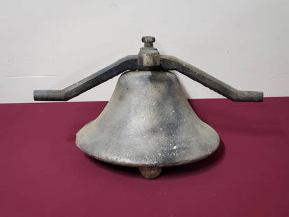 Large Cast Iron School Bell