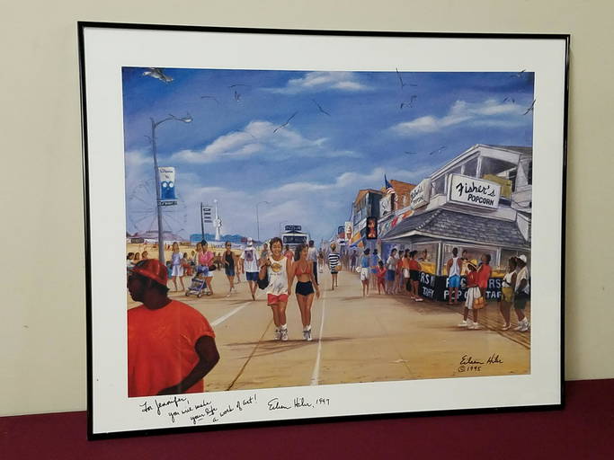 Eileen Hiler Signed Boardwalk Print