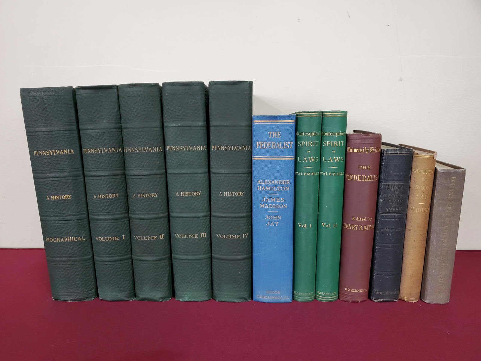 12 History And Law Books