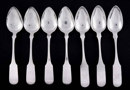 Seven Coin Silver Spoons
