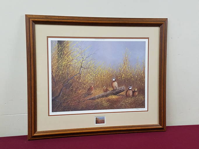 George Losch "fencerow Covey" Lithograph