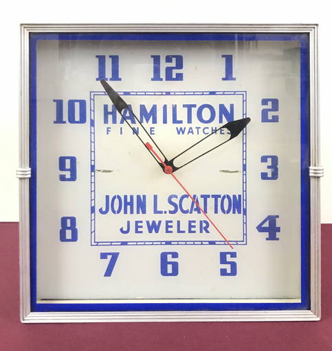 Hamilton Watch Co. Clock