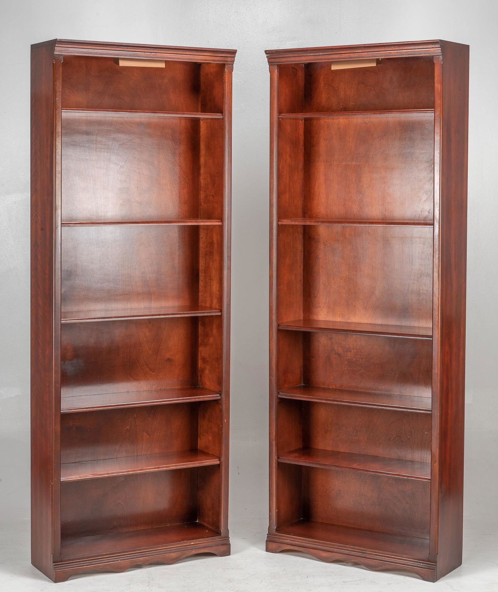 Pair Of Cherry Bookcases