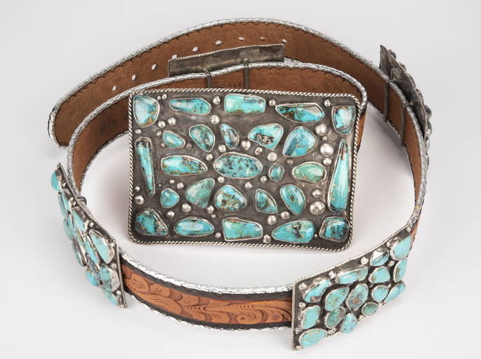 Large Native American Concho Belt