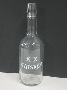 Antique Xx Whiskey Back Bar Bottle