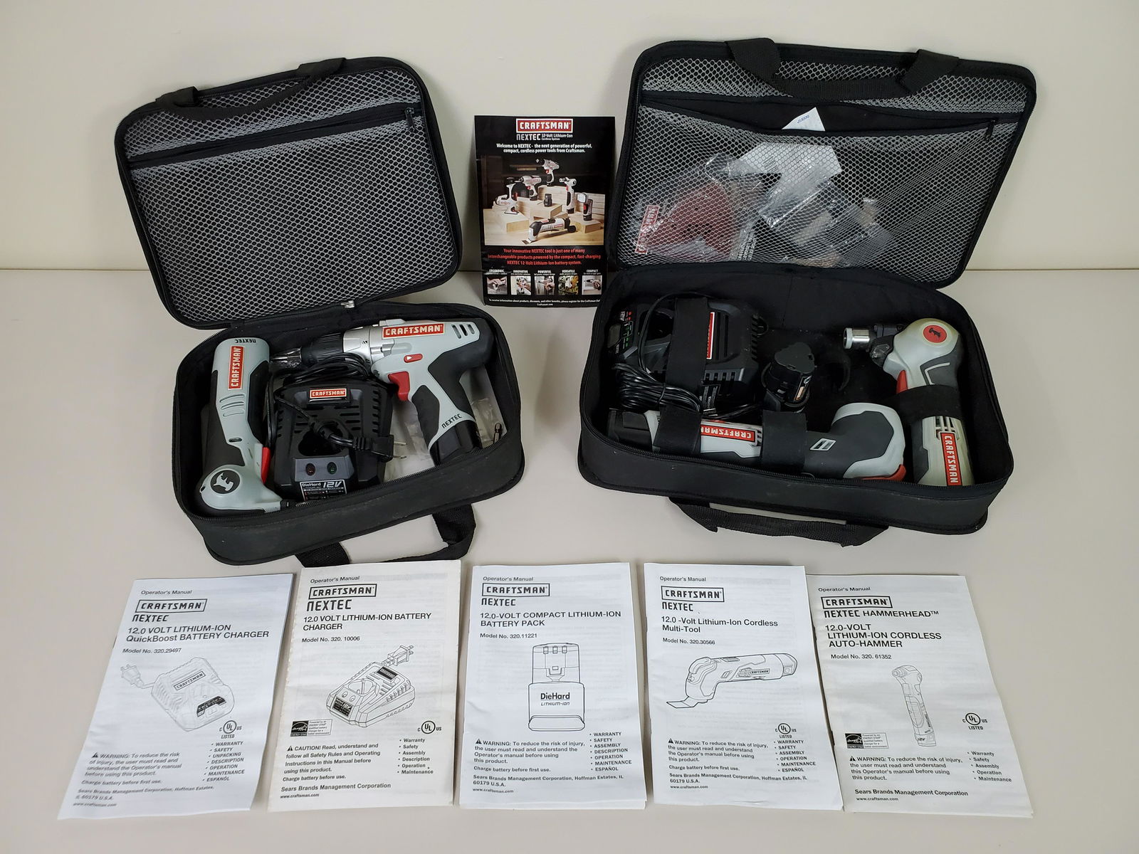 Craftsman 6 Pc 12v Lithium Ion Tool Set
