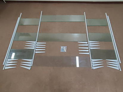Wall Mounted Glass Shelf System
