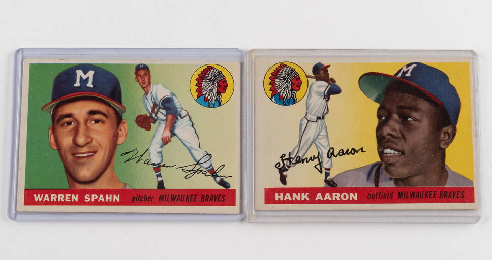 2 1955 Topps Hall Of Fame Baseball Cards