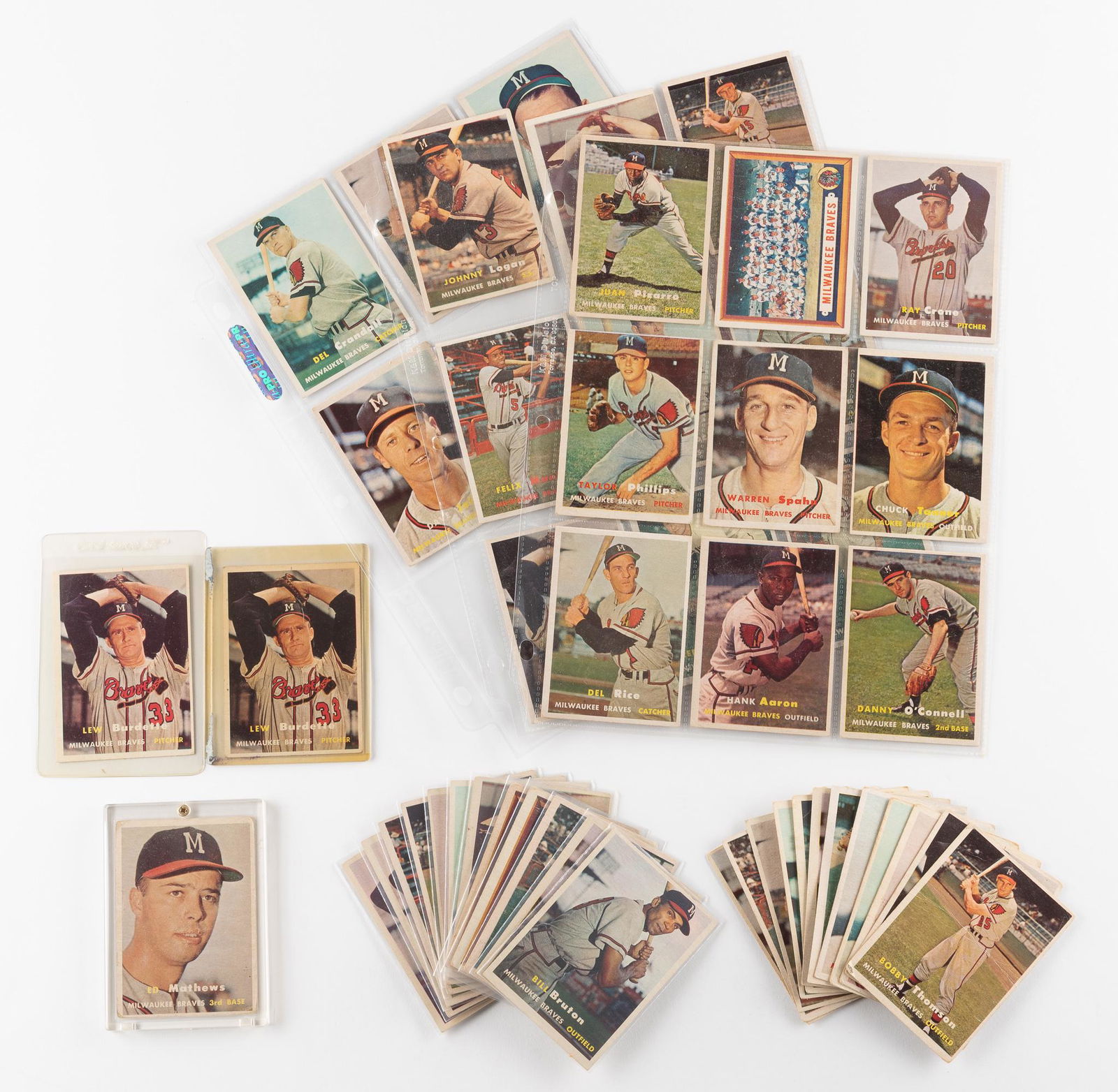 50 1957 Topps Baseball Cards