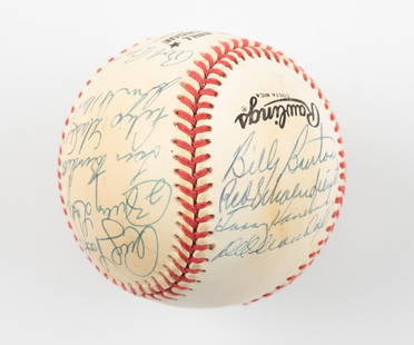 Milwaukee Braves 1963 Signed Team Ball