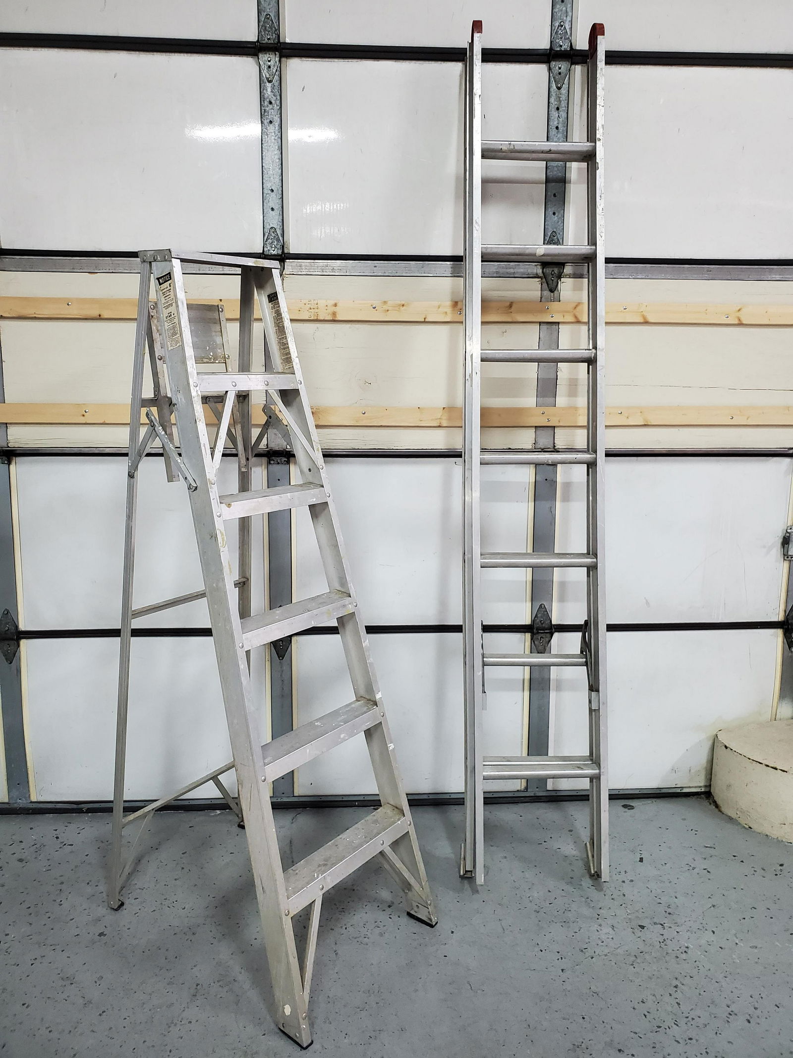 6" Folding Ladder & 8" Extension Ladder