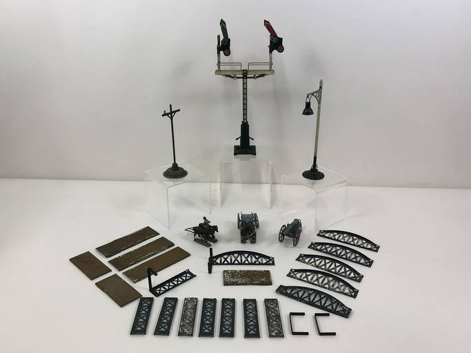 Group Of Antique Model Railroad Accessories