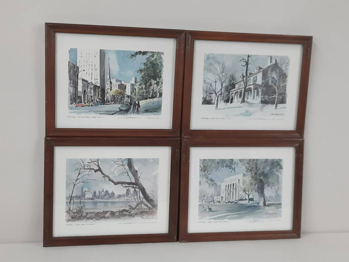 4 Nick Ruggieri Pencil Signed Harrisburg Prints