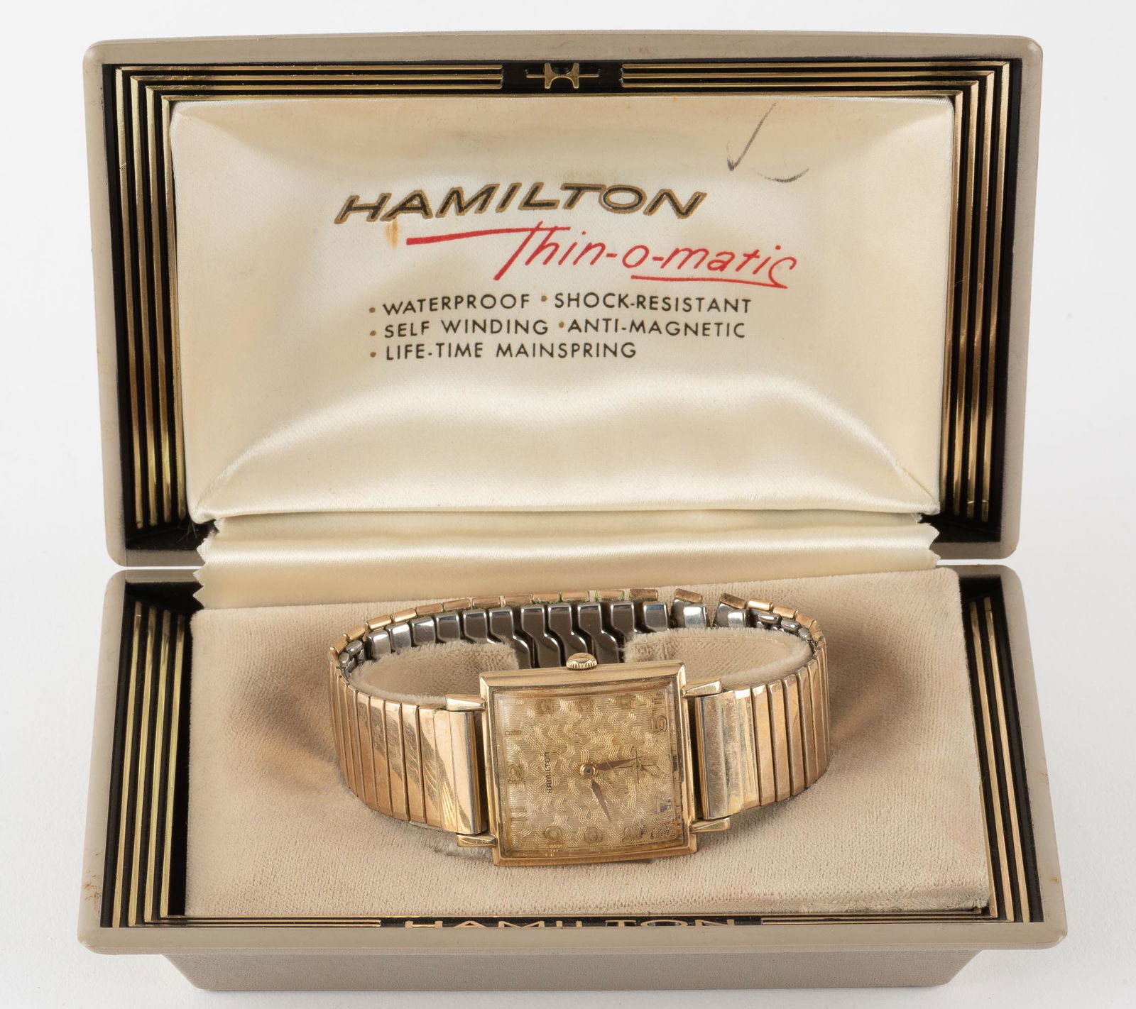 Vintage Hamilton Wrist Watch In Hamilton Box