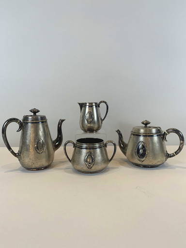 Elkington & Co. Silverplate Tea & Coffee Set