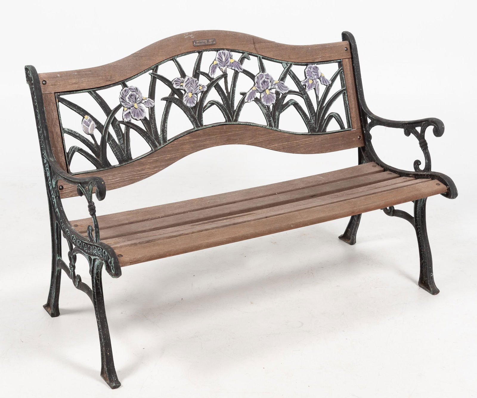 Berkley Forge Cast Iron & Wood Bench (#0134) on Oct 30, 2021 | Cordier ...