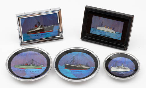 A Scale Model Of The Rms Caronia Cunard Ocean Liner