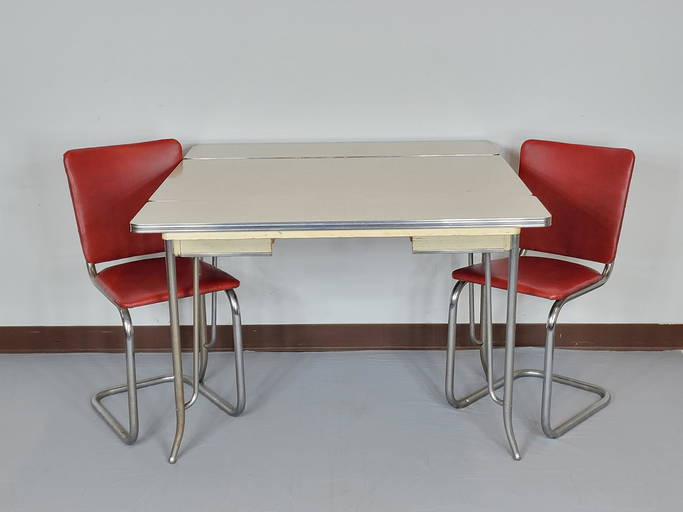 Retro Dinette Table & 2 Chairs