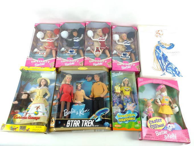 9 Special Edition Barbie Dolls