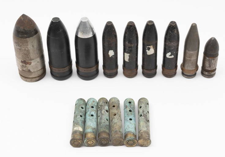 High Caliber Bullets And Artillery Primer Tubes