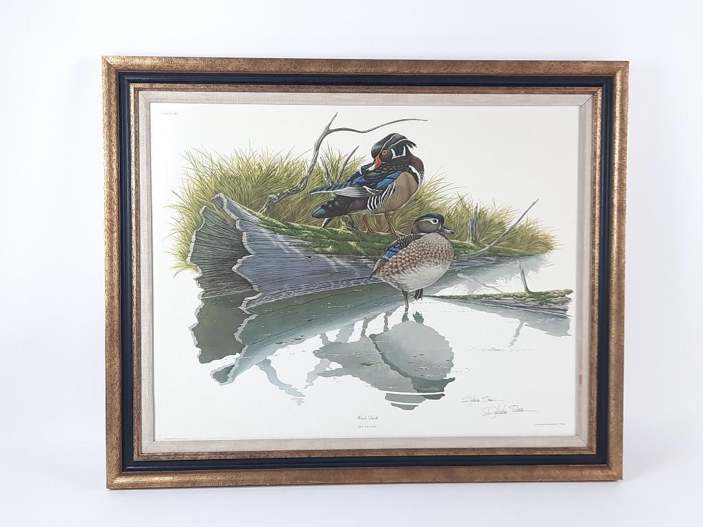 Signed Richard Sloan Wood Duck Print