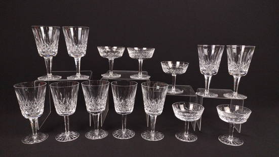 14 Pcs Waterford Crystal Stemware