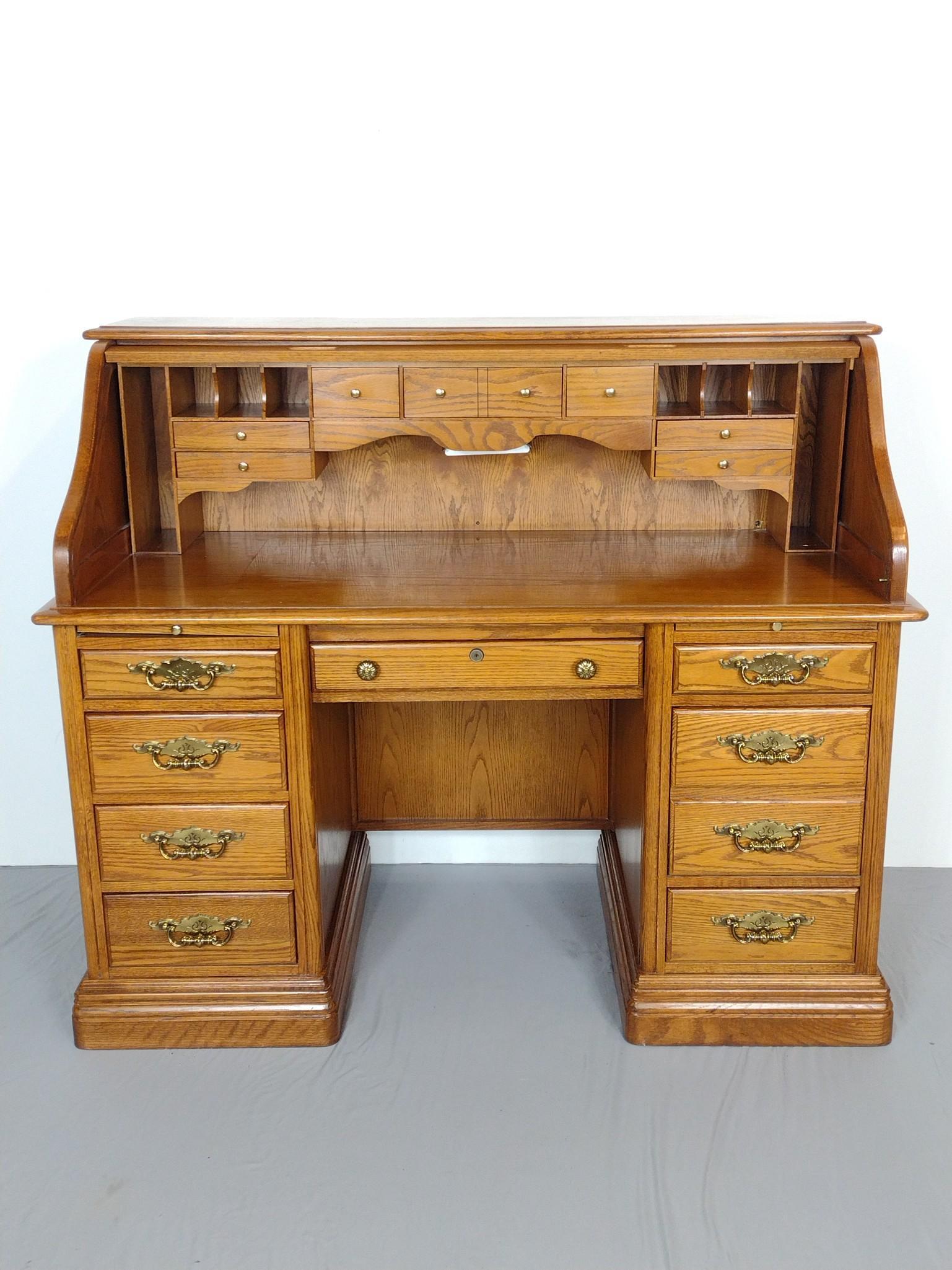 Jasper Cabinet Co Roll Top Desk