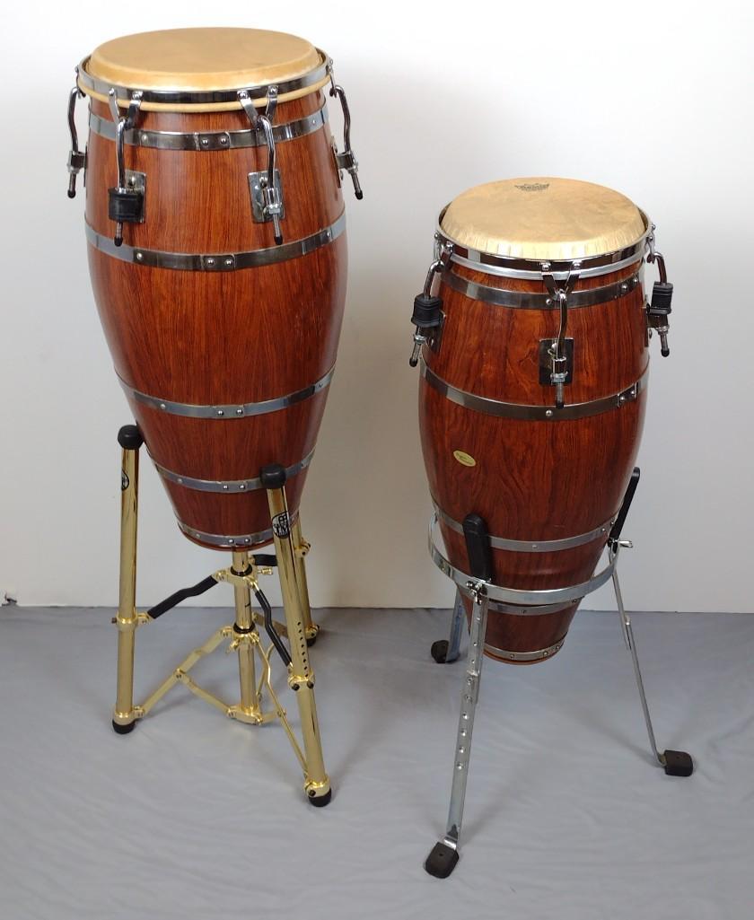 Pr Conga Drums With Stands