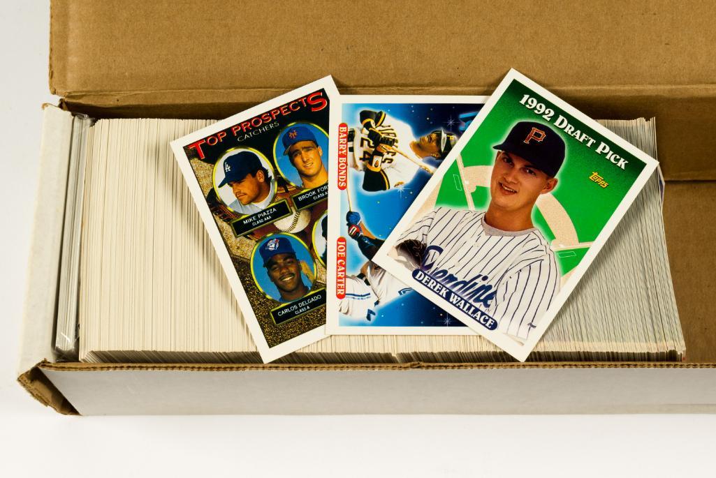 16 Boxes Near Complete Baseball Card Sets