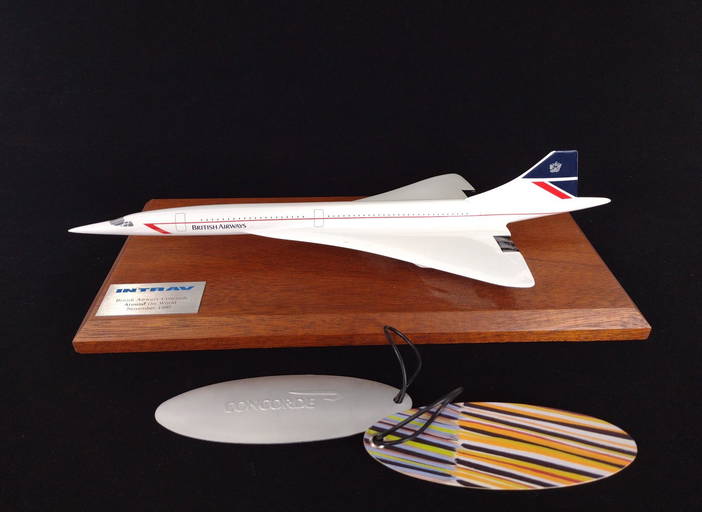British Airways Concorde Model And Tags