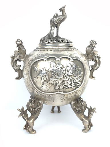 Tibetan Silver Censor with Falcon - May 14, 2022 | Cordier Auctions ...