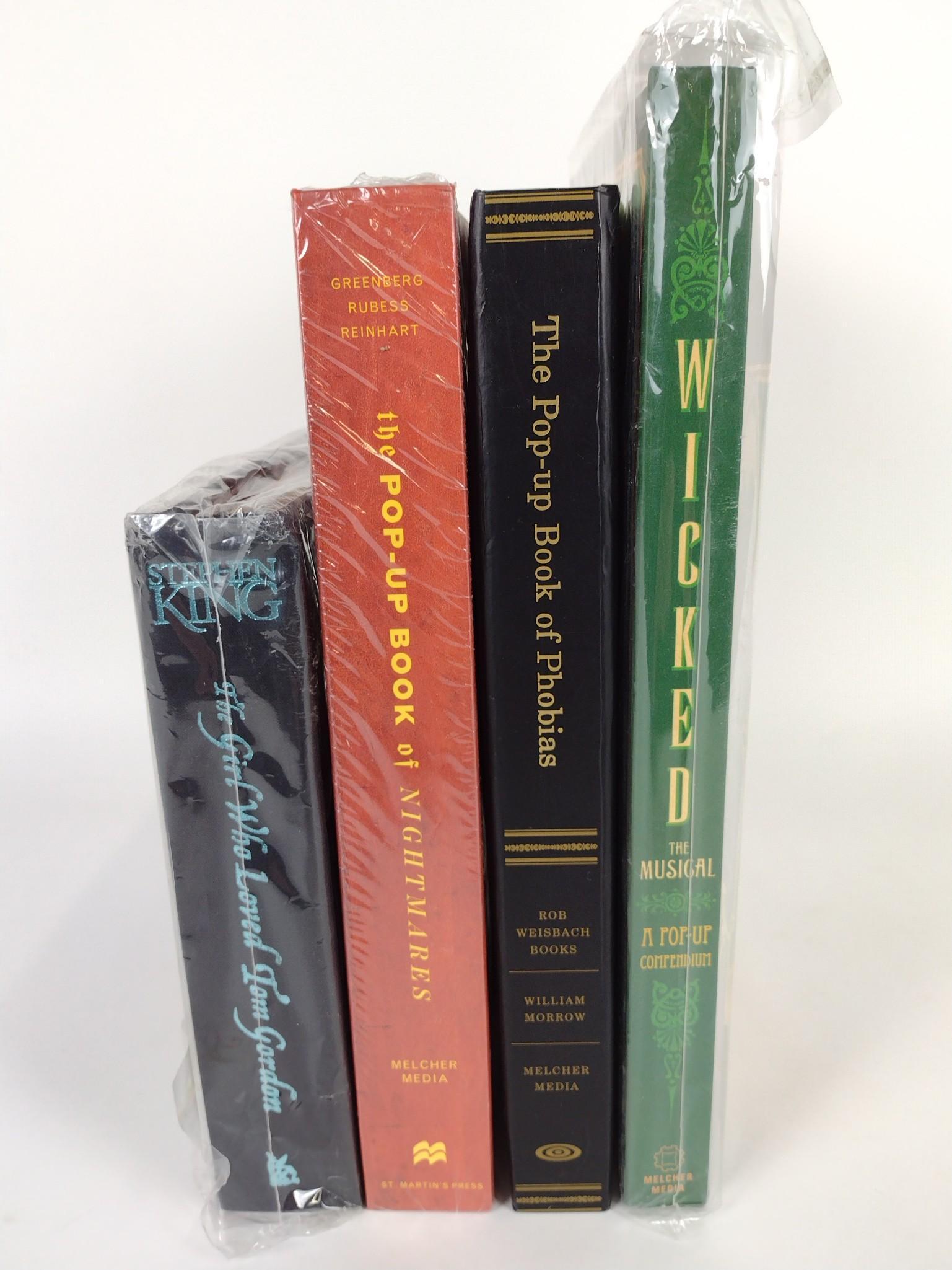 4 Spooky Pop Up Books Incl Book Of Phobias