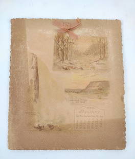 Frederick A. Stokes & Brothers 18910 Travel Calendar