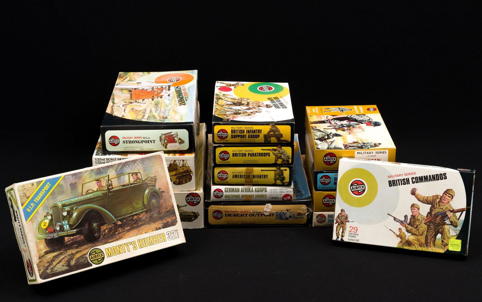 14 Airfix 1/32 Military Vehicles & Figure Models