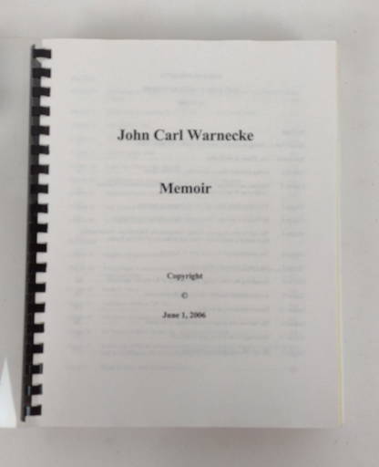 John Carl Warnecke Unpublished Memoir Manuscript