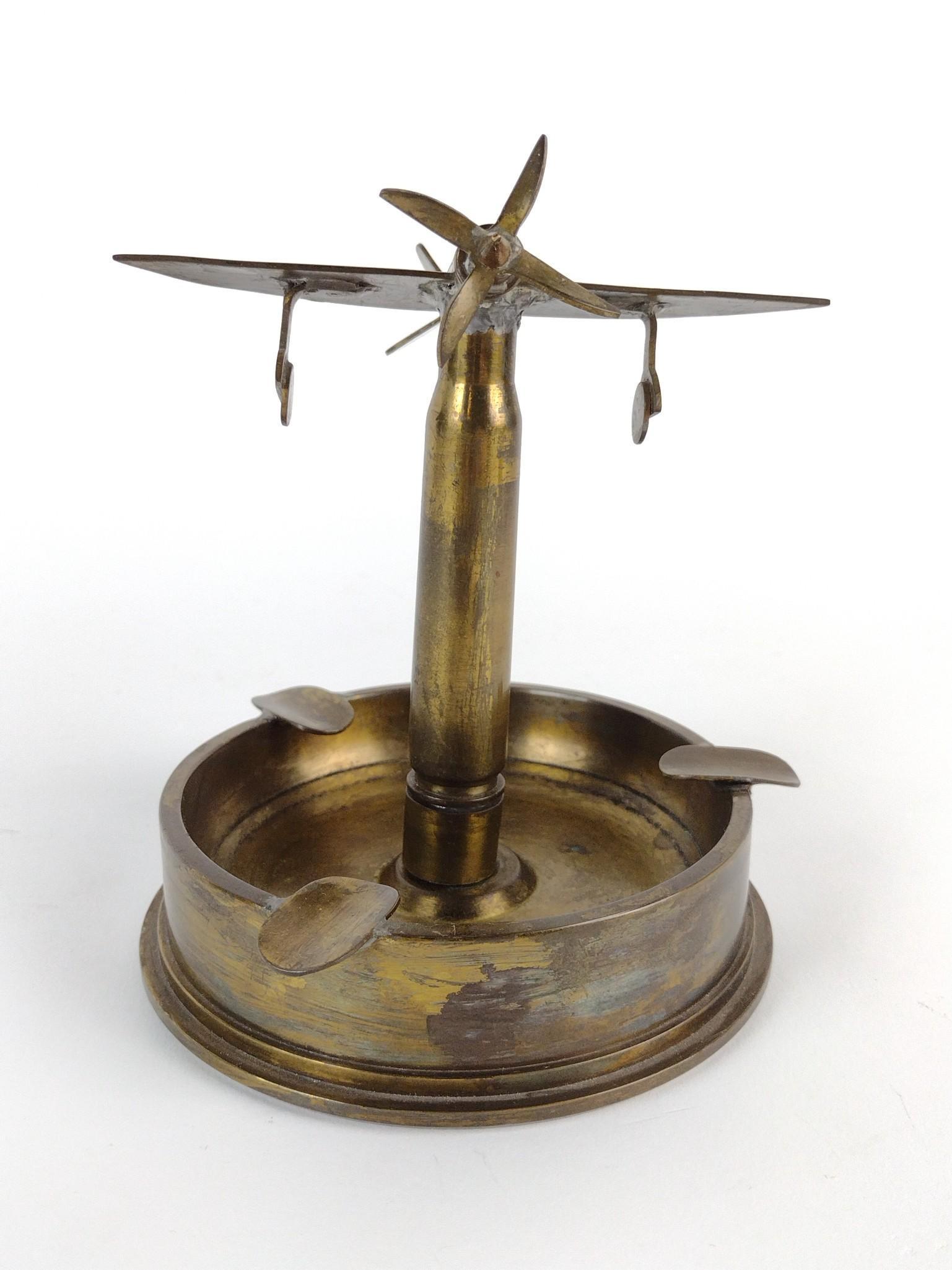Trench Art Plane Ashtray - Sep 03, 2022 | Cordier Auctions & Appraisals ...
