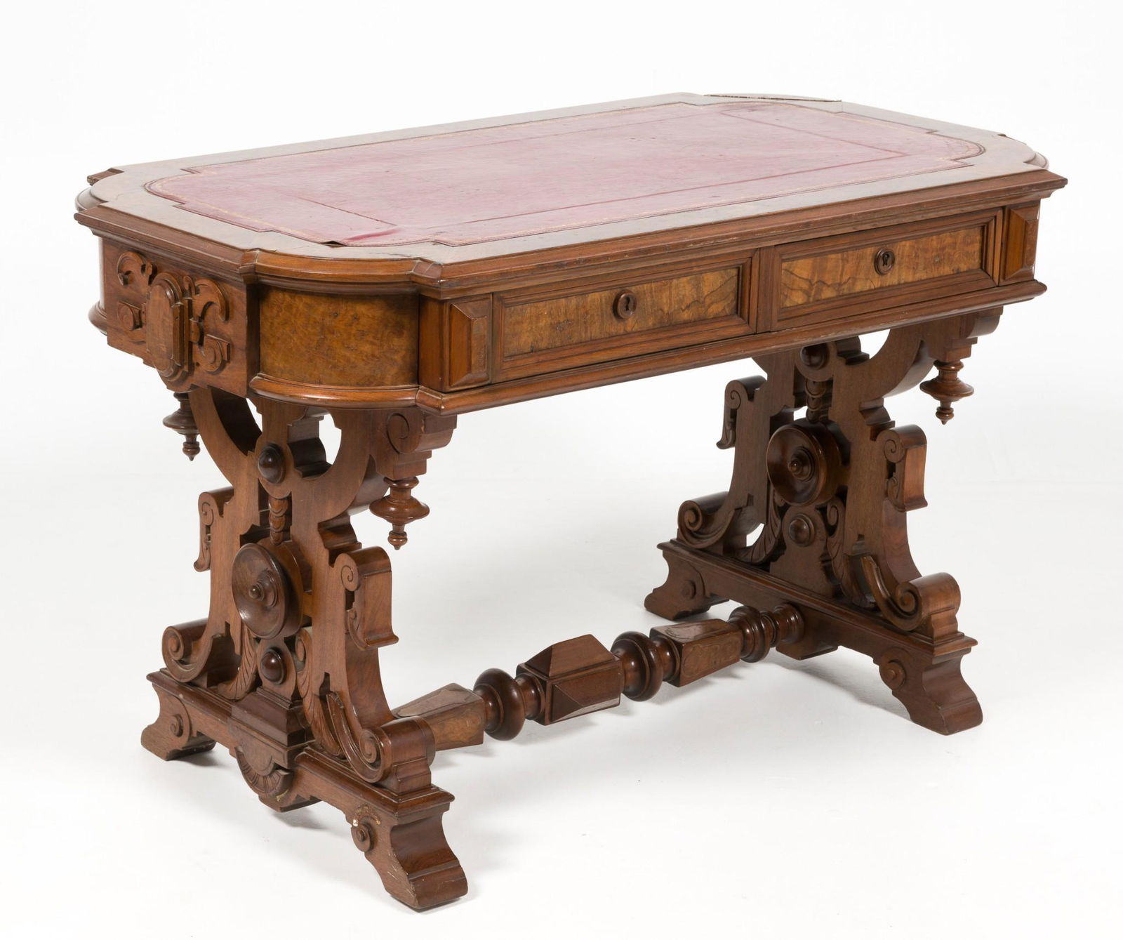 Renaissance Revival Victorian Library Table