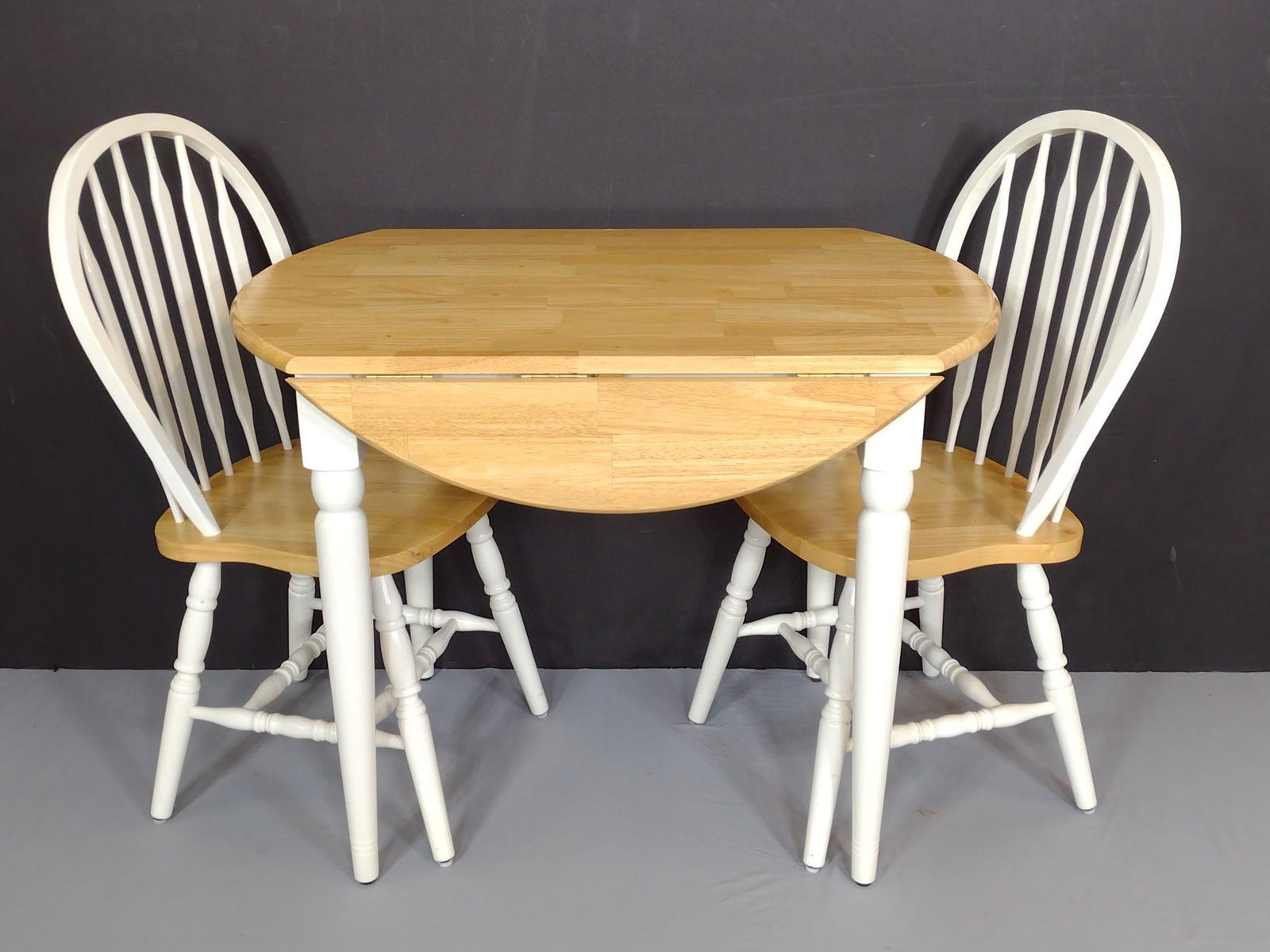 Drop Leaf Dining Table With Two Chairs
