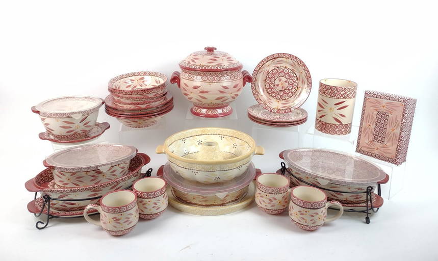 40 Pcs Temptations Pottery Bakeware / Servingware