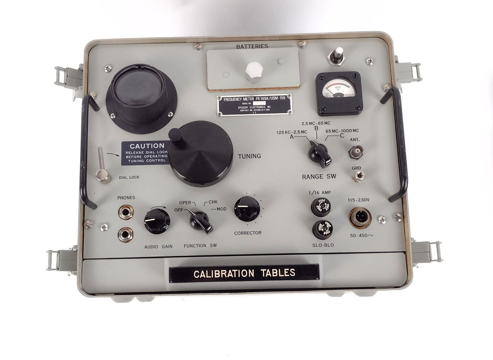 U.S. Army Frequency Meter AN/USM-159 (#0406) on Dec 30, 2022 | Cordier ...