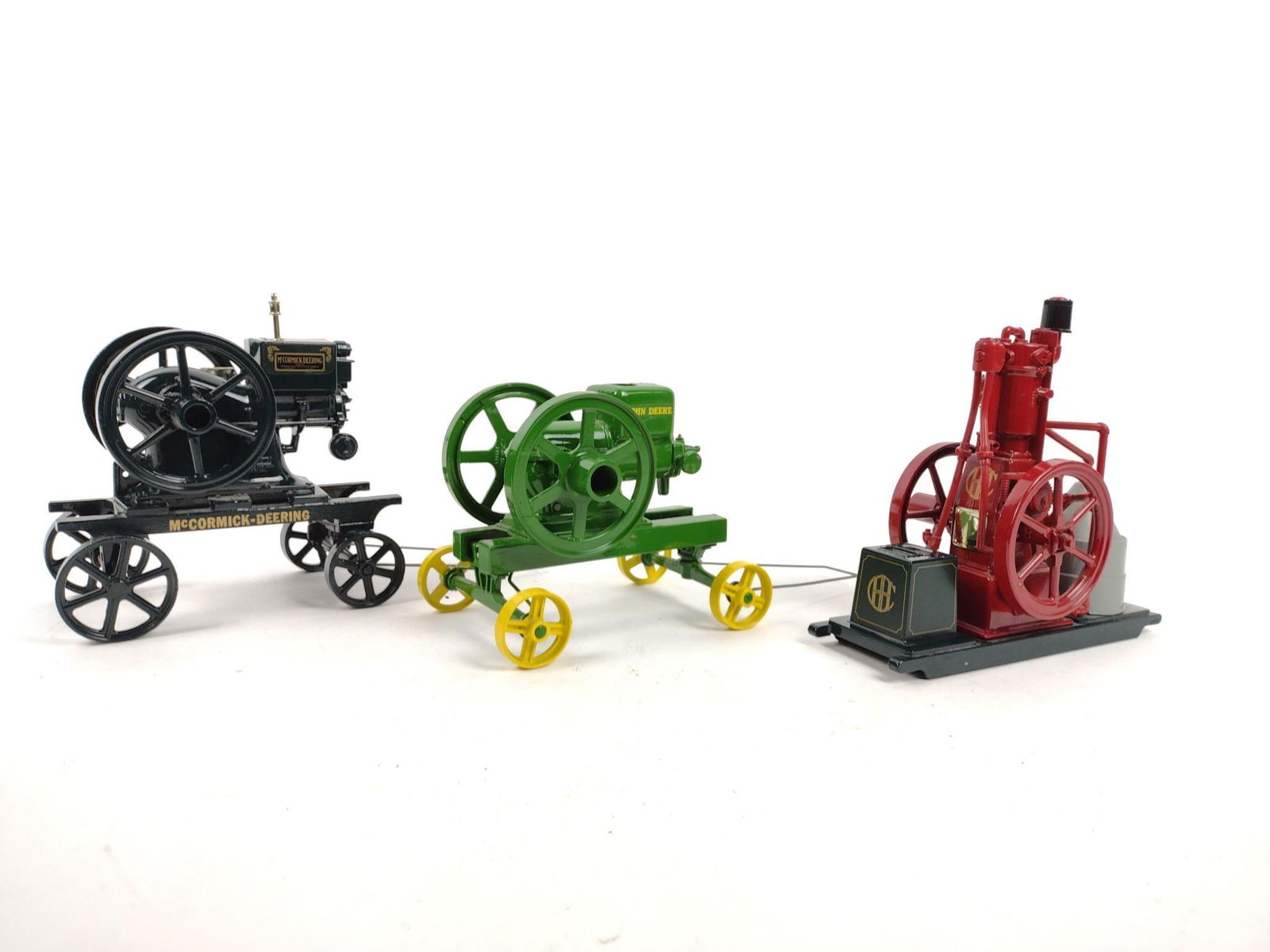 3 Miniature Steam Engine Replicas