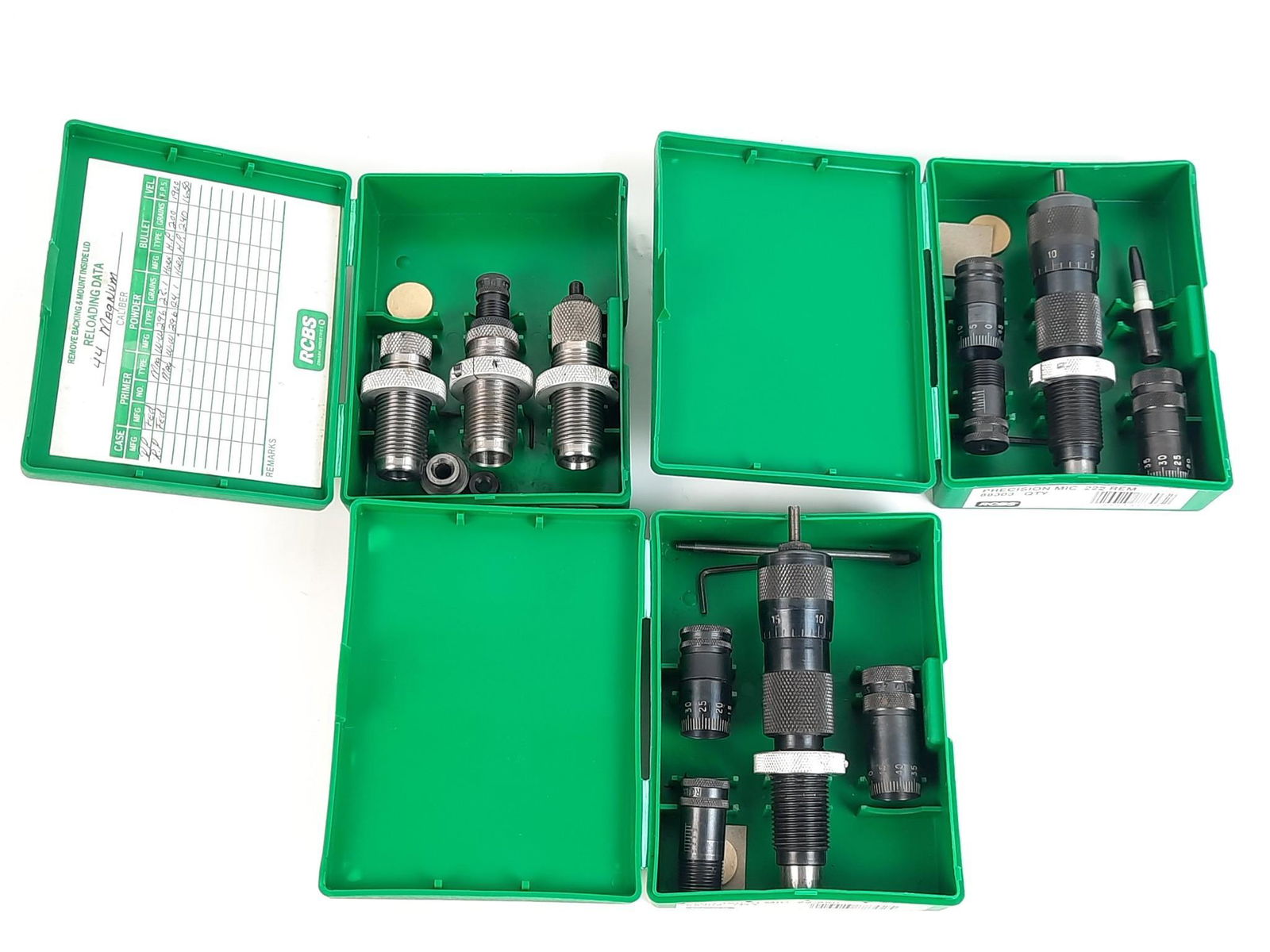 3 Rcbs Reloading Dies Incl .44 Mag
