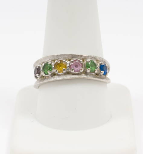 Gleamlight 14K white Gold Multi Stone Ring (#0146) on Feb 26, 2023 ...