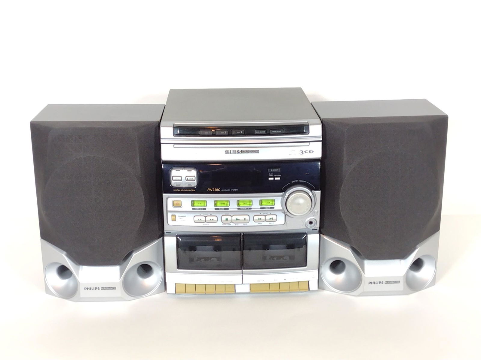 Philips Magnavox 3 Disk Cd Player/radio