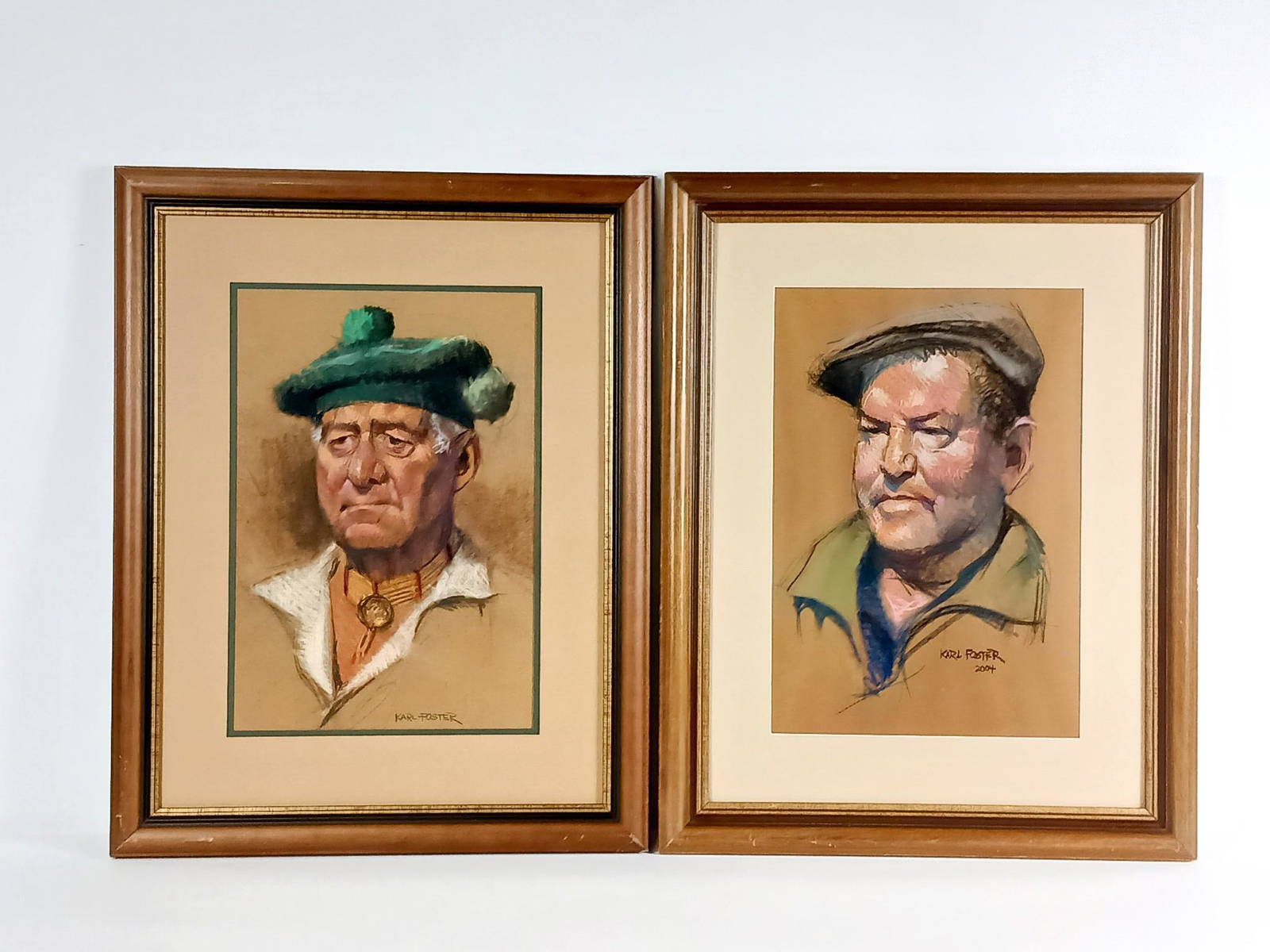 2 Karl Foster Portrait Pastels (#0417) on Mar 18, 2023 | Cordier ...