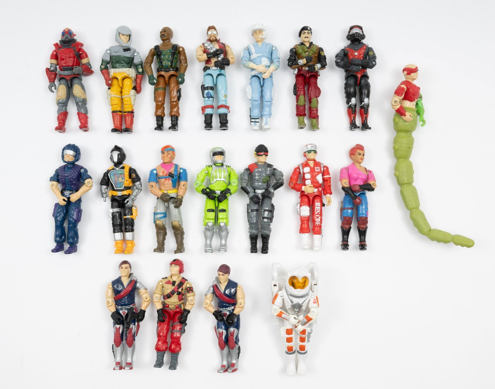 19 GI Joe Action Figures Incl 1987 Defiant Pilot Astronaut - Mar 26 ...