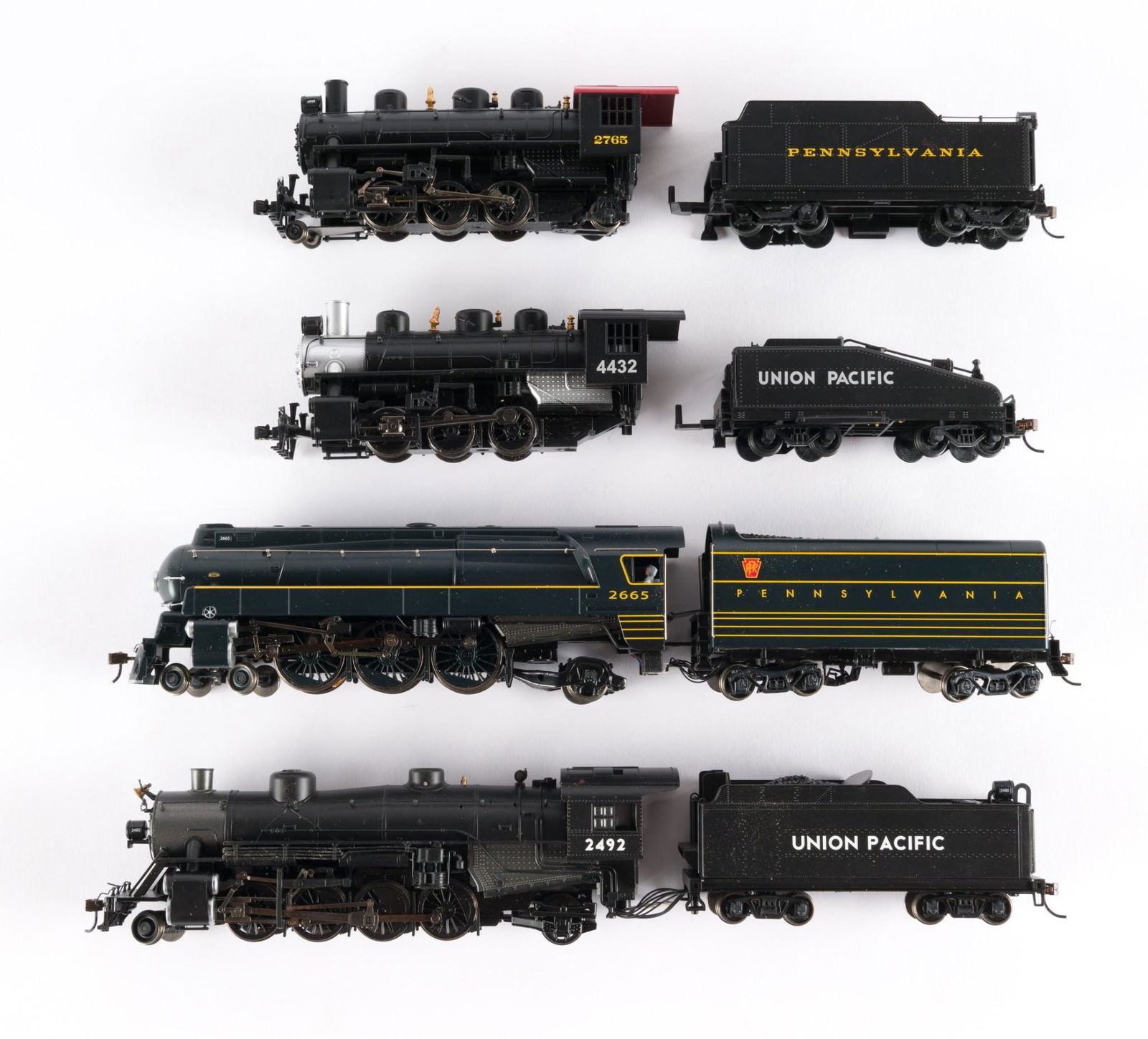 4 Bachmann Ho Engines With Tenders Incl Prr