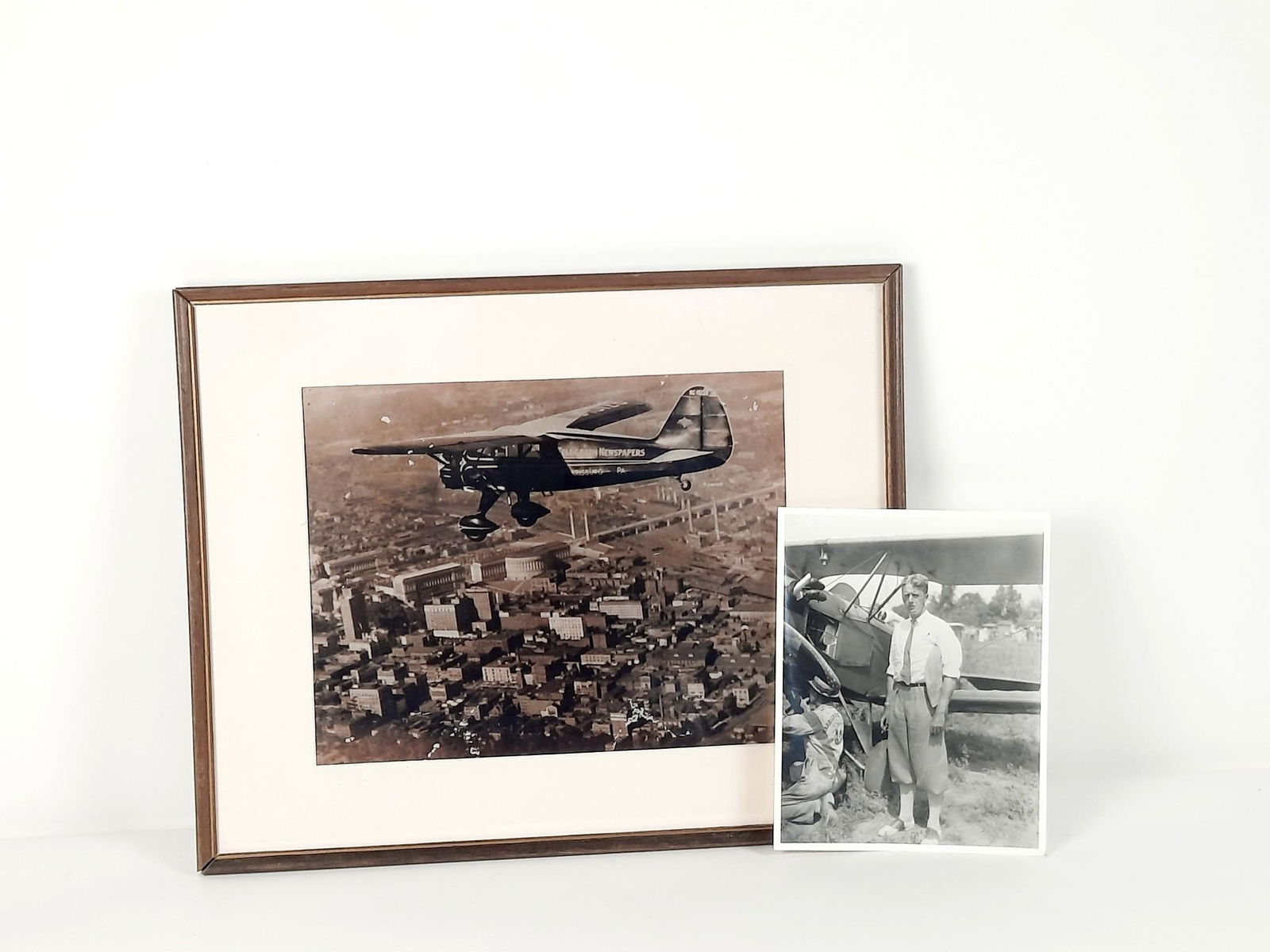 HBG Telegraph Plane and Albert Stackpole with Plane Photographs - Apr ...