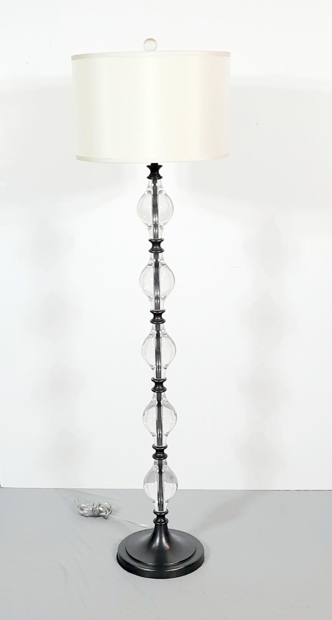 Pottery Barn Marston Glass Floor Lamp